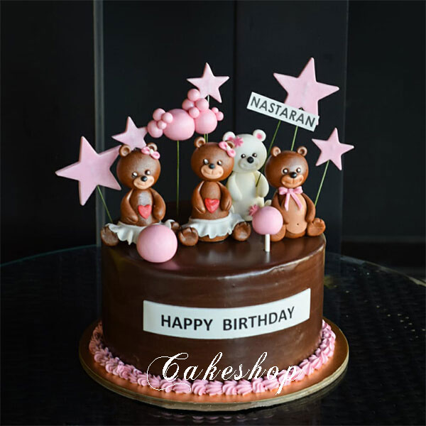Bears theme cake