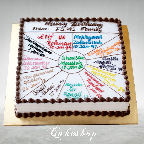 Multiple Birthdays Cake