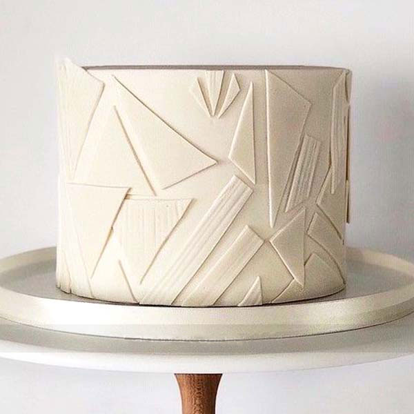 Abstract Shapes Fondant Cake